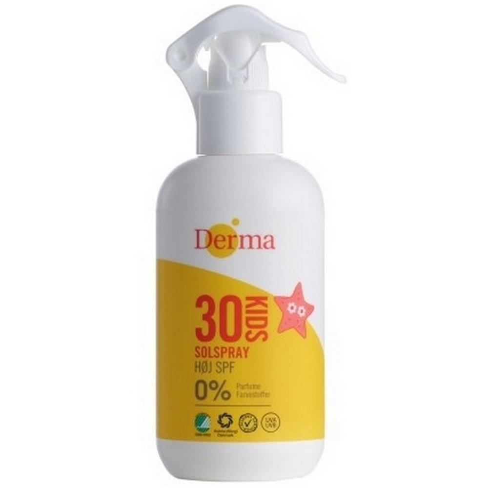 Solcreme spray DERMA Kids SPF30 6x200ml - Kun 79,00 KØB bill
