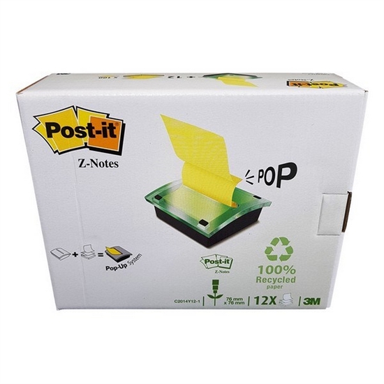 Dispenser Z-notes incl. 12 blokke 76x76 mm - Kun 192,00 KØB